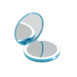 IMPRESSIONS VANITY Cinderella Compact Mirror With Led Light And Wireless Power Bank Charging Base