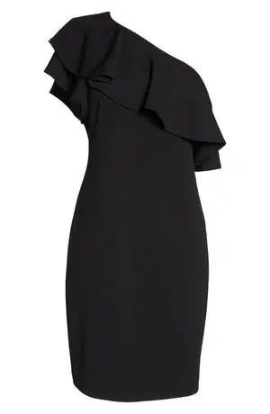 Vince Camuto One-shoulder Ruffle Dress