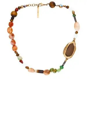 Dries Van Noten Handmade Combination Natural Stones Necklace