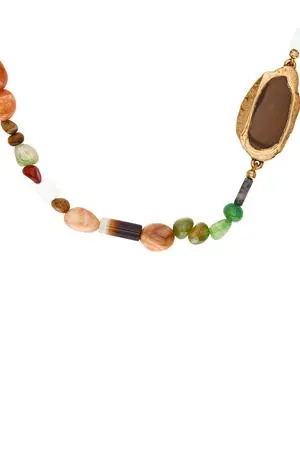Dries Van Noten Handmade Combination Natural Stones Necklace