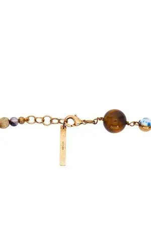 Dries Van Noten Handmade Combination Natural Stones Necklace