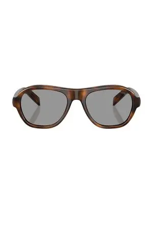 Prada Round Sunglasses In Rose - Juniper Tortoise