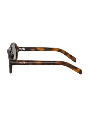 Prada Round Sunglasses In Rose - Juniper Tortoise