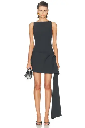 L'academie Astor Mini Dress - Charcoal