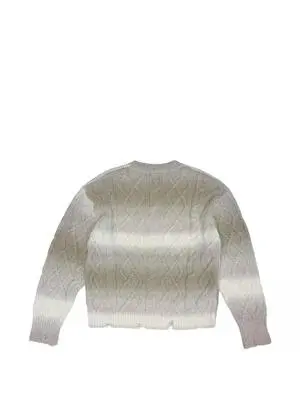 HTC LOS ANGELES Cable-knit Distressed Sweater