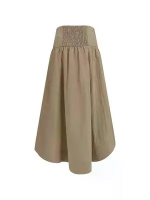 GANNI Washed Corset-style Midi Skirt
