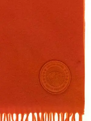 Canada Goose Logo-patch Fringed Scarf