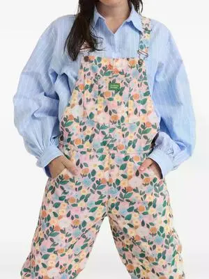 FAVORITE PEOPLE Blossom Floral-print Overalls