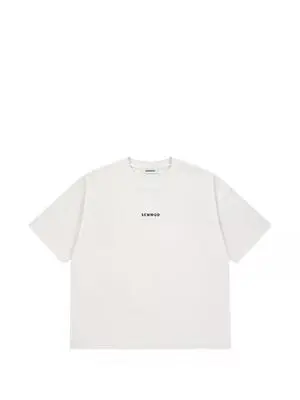 SEWMOD Logo-print Drop-shoulder T-shirt