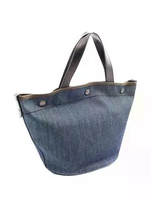 Prada 2010-2026 Denim Satchel - Blue