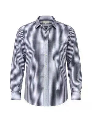 Hartford Paul Striped Shirt - Blue