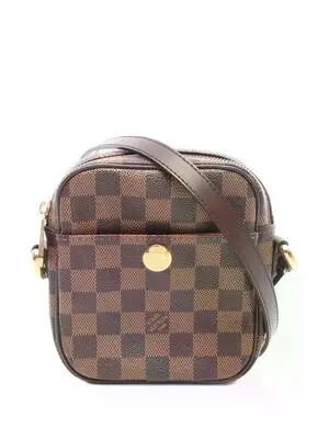 LOUIS VUITTON 2005 Damier Ebene Rift Crossbody Bag - Brown