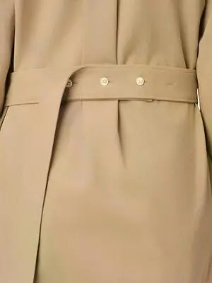 AMI Paris Beige Fitted Wool Balloon-sleeve Shirt