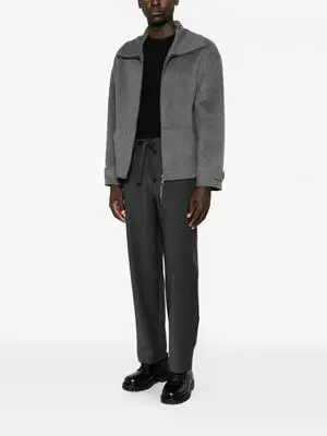 AMARANTO Drawstring-waist Straight-leg Trousers