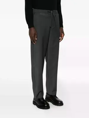 AMARANTO Drawstring-waist Straight-leg Trousers
