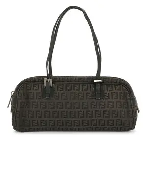FWRD RENEW Fendi Zucchino Bauletto Shoulder Bag