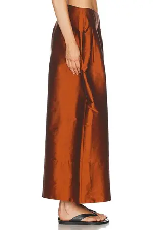 Chan Luu Techno Taffeta Ultra Wide Leg Pant
