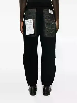 INDIVIDUAL SENTIMENTS Patchwork Denim-panelled Track Pants