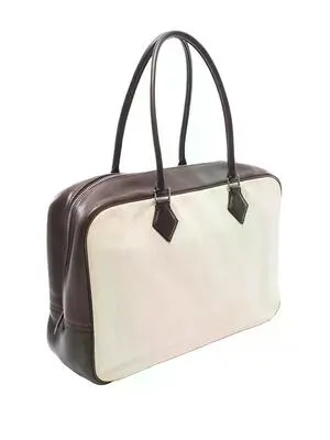 Hermès 2002 Toile H And Swift Plume 32 Handbag