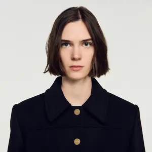 Sandro 2-in-1 Effect Wool Coat
