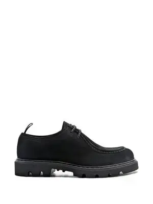 FABI Suede Derby Shoes - Black