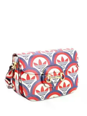 Gucci X Adidas Horsebit 1955 Printed Leather Small Shoulder Bag