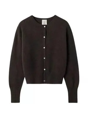 Almada Label Coco Brushed Cardigan - Brown