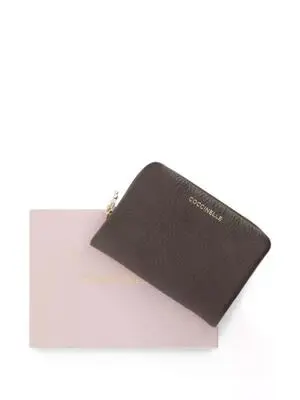 COCCINELLE Medium C-me Logo-print Pebbled-leather Wallet