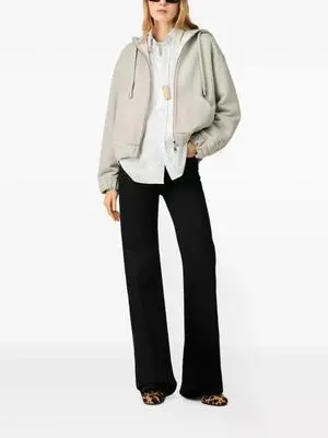 AMI Paris Flare-fit Cotton Jeans - Black