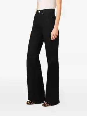 AMI Paris Flare-fit Cotton Jeans