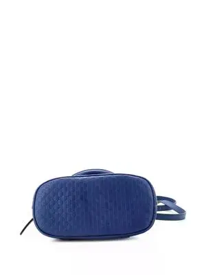 Gucci Convertible Dome Microguccissima Leather Mini Satchel - Blue