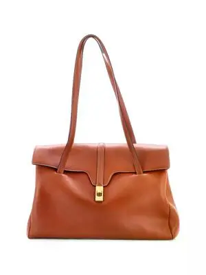 Celine Soft 16 Bag Smooth Calfskin Large Shoulder Bag - Brown
