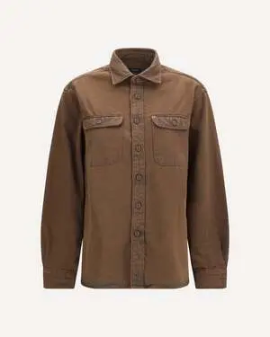 DEPERLU Denim Hirt - Brown