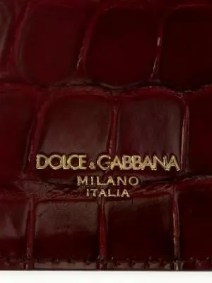 Dolce & Gabbana Croc-effect Leather Card Holder