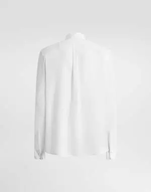 Dolce & Gabbana Gold Crêpe De Chine Shirt