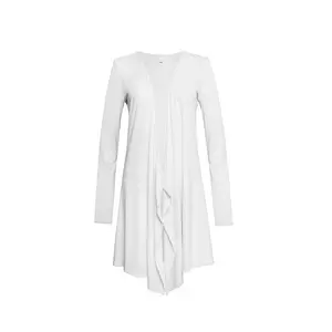 AUDREY VALLENS Avlw Rib Kimono Cardigan White