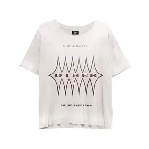 OTHER UK High Fidelity Decay T-shirt Aged Bone - White