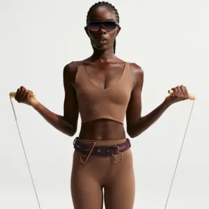 Nike Skims Matte V-neck Long-line Bra