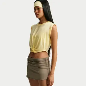 Nike Skims Performance Cotton Blend Cropped Twist Tank Top
