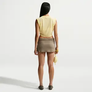 Nike Skims Performance Cotton Blend Cropped Twist Tank Top