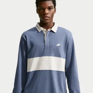 Nike Club Long-sleeve Rugby Top - Blue