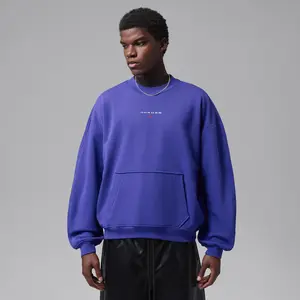 JORDAN Flight Fleece Crew-neck Sweatshirt - Blue