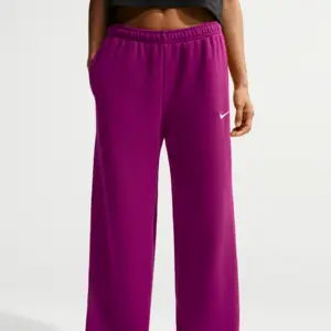 Nike Studio Fleece Weight Mid-rise Wide-leg Pants