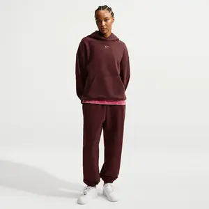Nike Studio Fleece Medium Weight High-rise Oversized Cuffed Pants - Purple