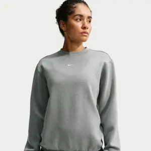 Nike Studio Fleece Sport Dri-fit Crew-neck Sweatshirt - Grey