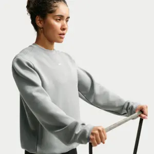 Nike Studio Fleece Sport Dri-fit Crew-neck Sweatshirt - Grey