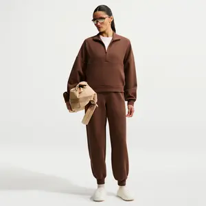 Nike 24.7 Impossiblysoft Dri-fit High-rise Jogger Pants - Brown