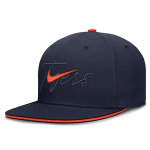 Nike Auburn Pro Dri-fit College Fitted Hat - Blue