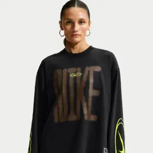 Nike Sportswear Oversized Long-sleeve T-shirt - Black