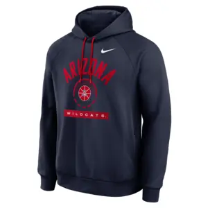 Nike Arizona Courtside Dri-fit College Pullover Hoodie - Blue